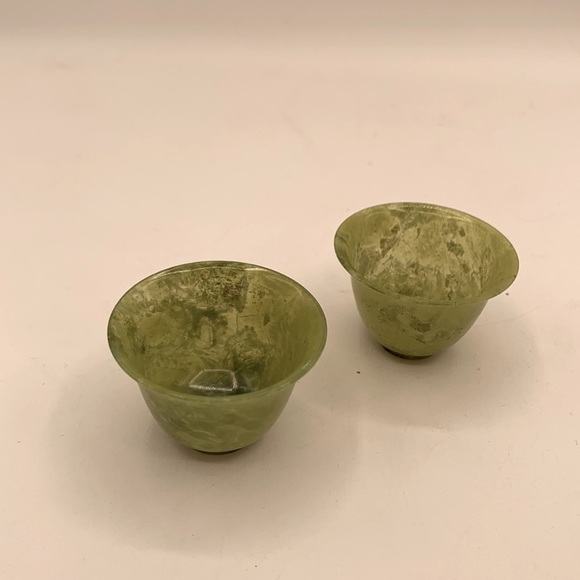 Accents | Vintage Jade Cups 2 | Poshmark